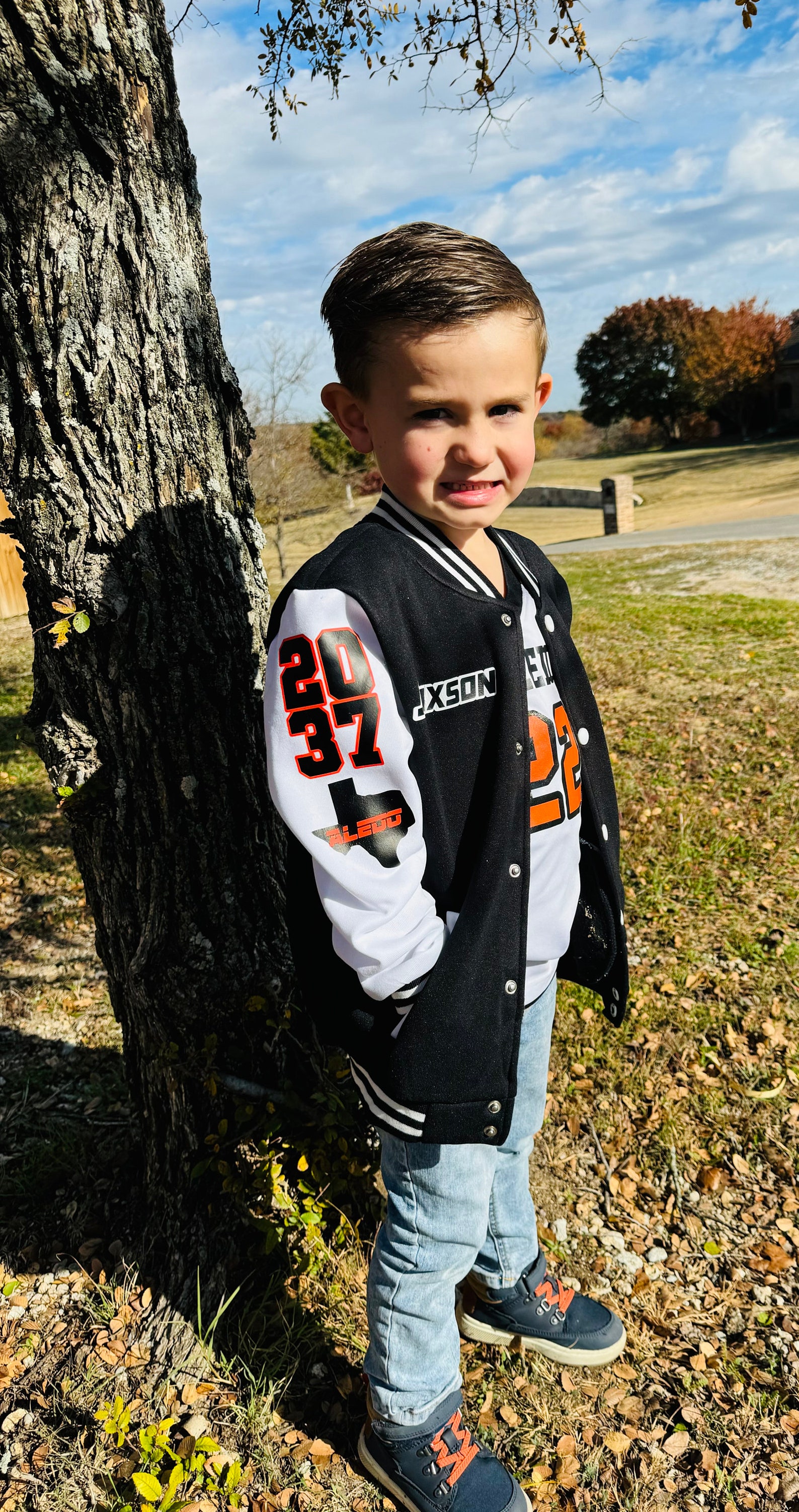 Custom Kids Name Jacket, Unisex Varsity, Kids Sports Jacket, Name ...