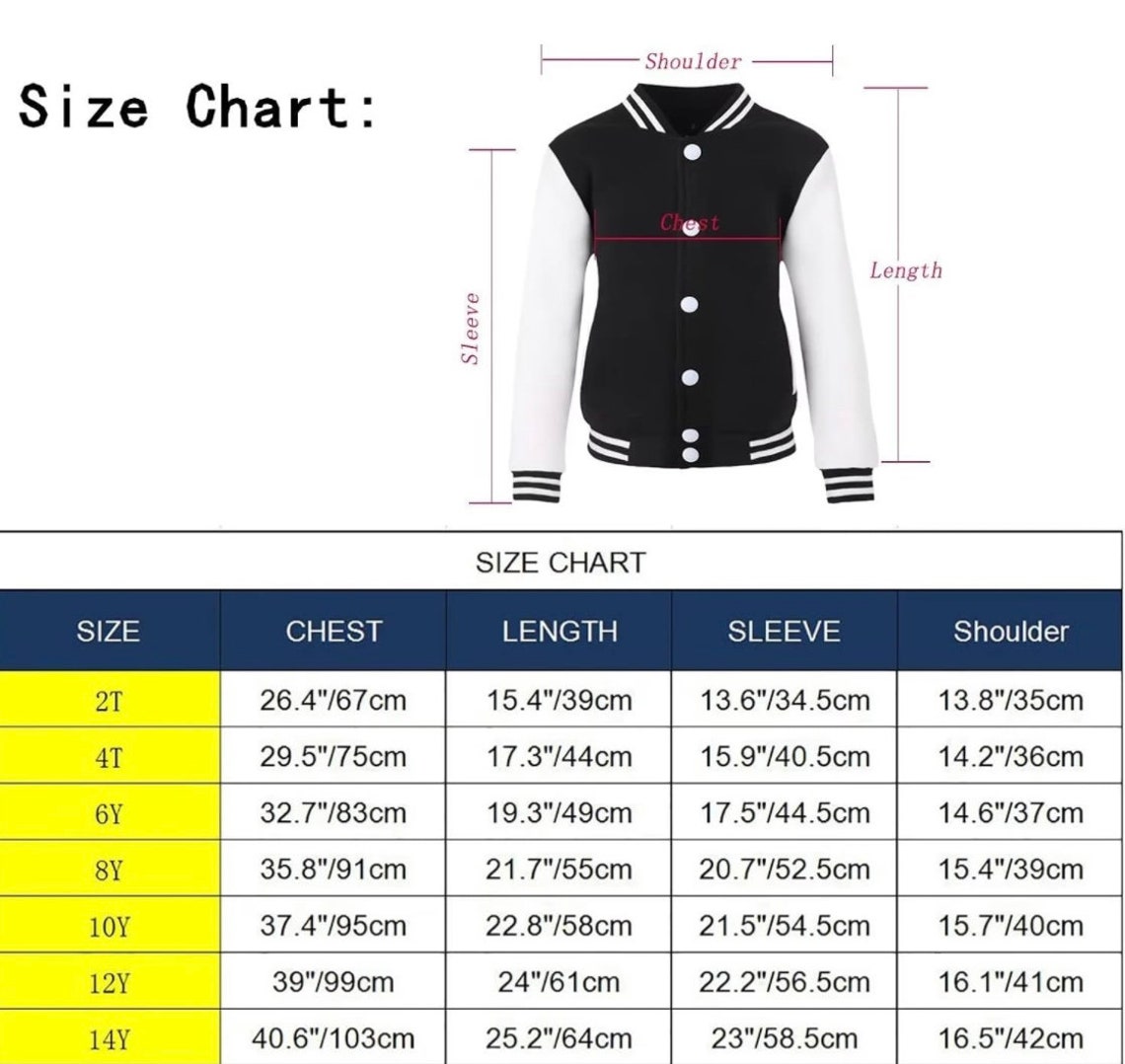 Custom Kids Varsity Jacket, Youth Letterman Jacket, Kid Custom Sports ...