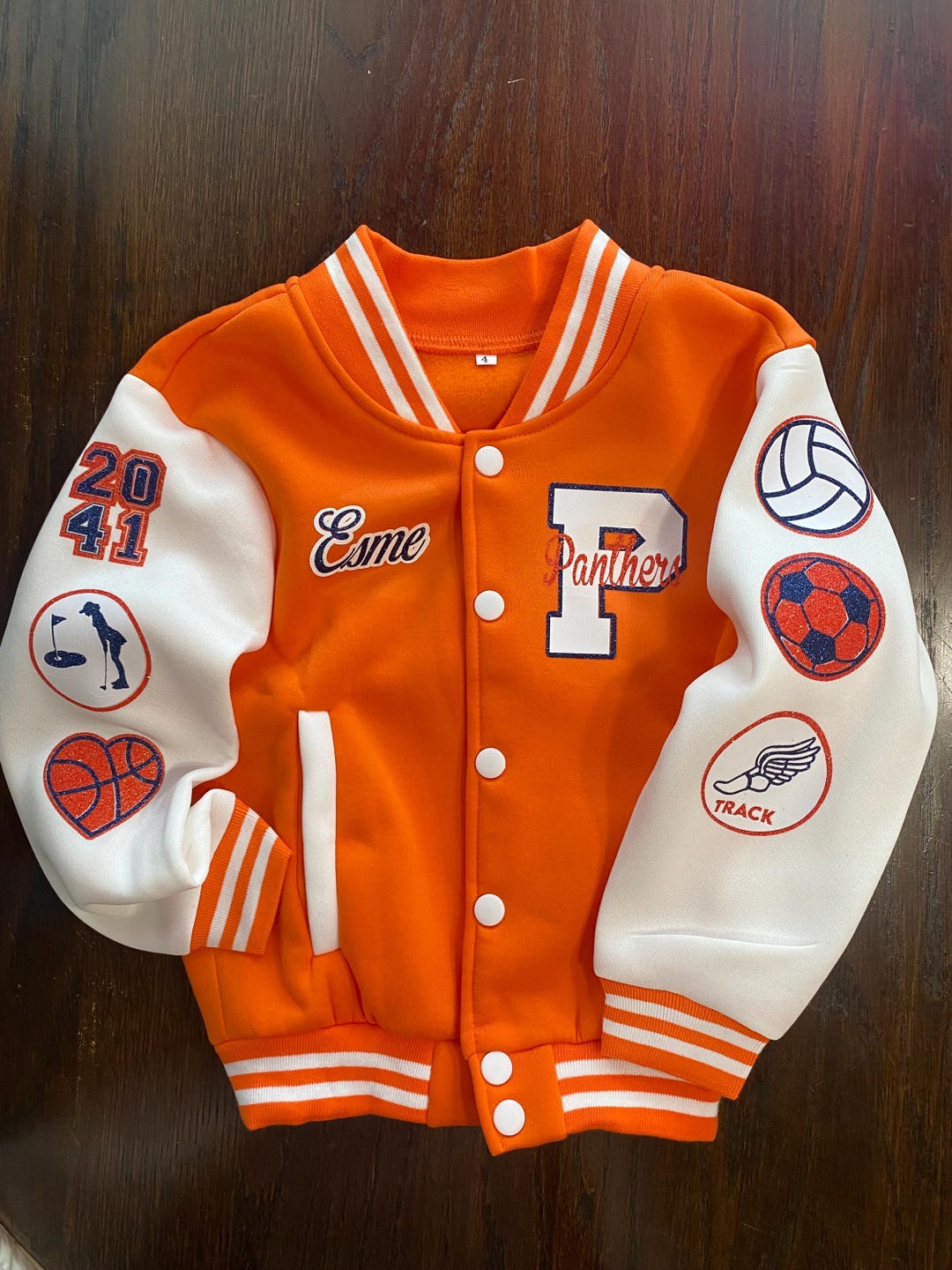Custom Varsity Jacket, Youth Letterman Jacket, Kid Custom Cheer Squad ...