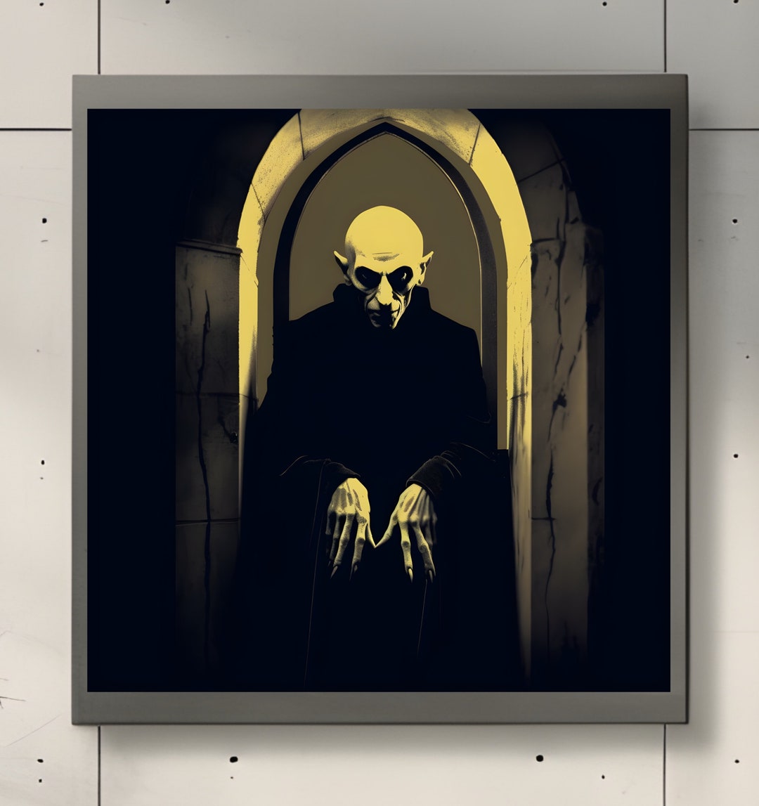 Nosferatu, Terror Movie Poster, Movie Art, Movie Print, B&W Prints ...