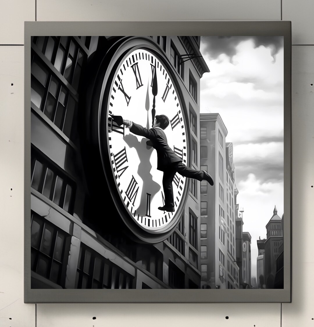 Safety Last, Classic Movie Poster, Movie Art, Movie Print, B&W Prints ...