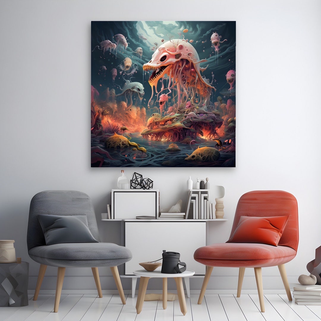 Strangenimals Surrealist Poster, Surrealist Art, Fantasy Print ...