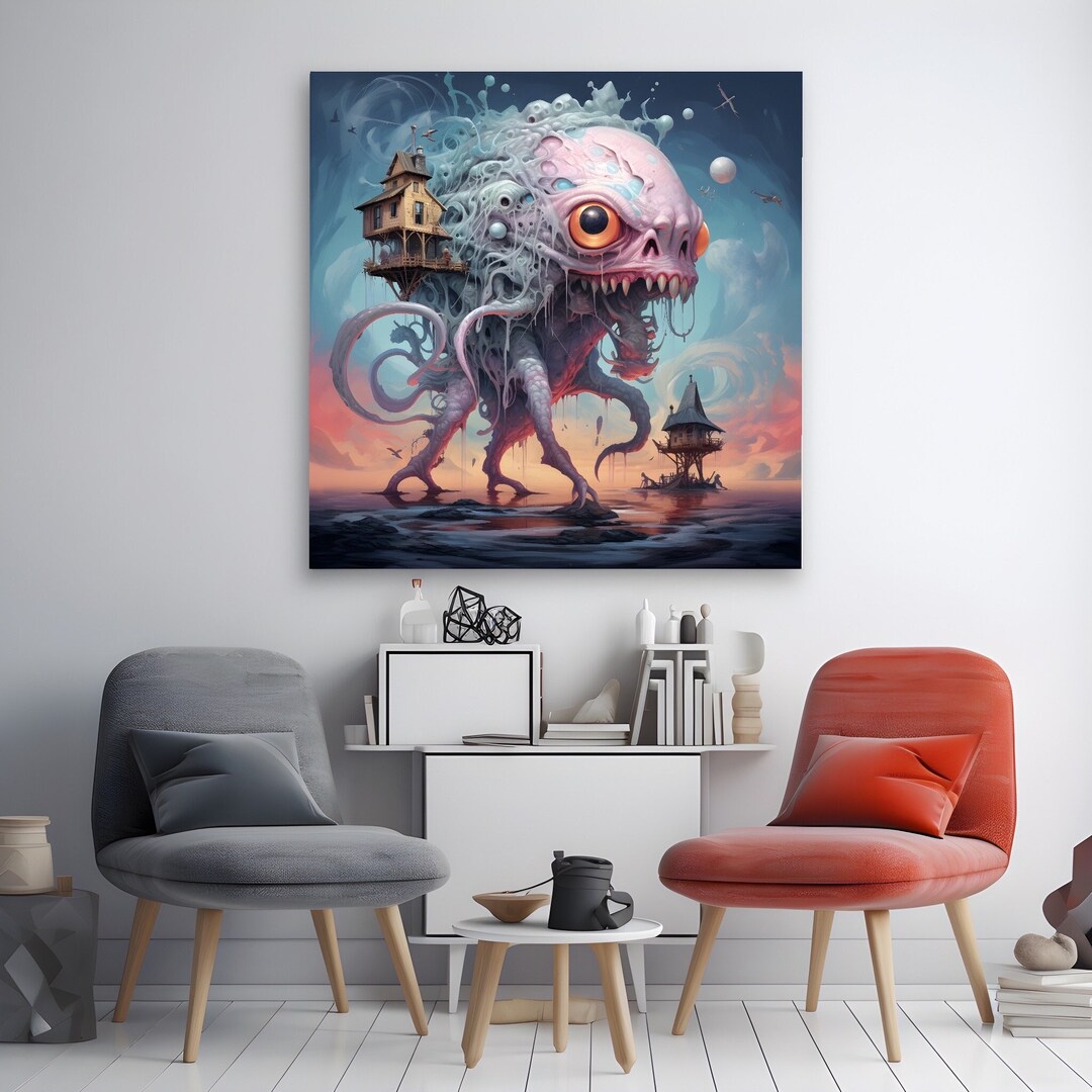 Strangenimals Surrealist Poster, Surrealist Art, Fantasy Print ...