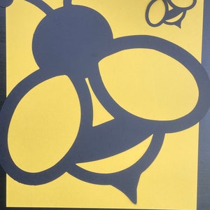 Bee SVG Cut File Cute Bumble Bee Honeybee Spring Animal Silhouette ...