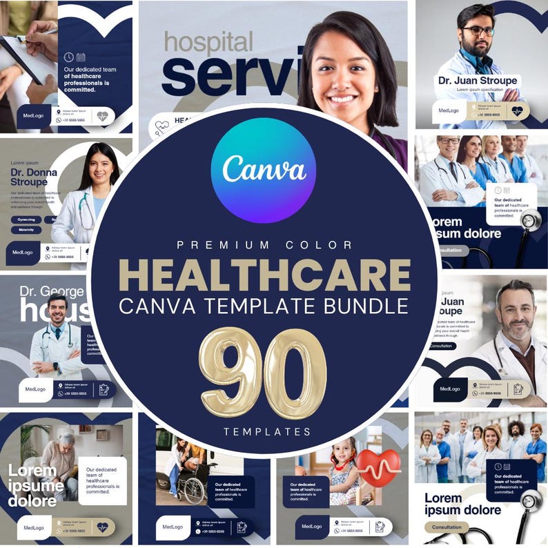 90 Editable Canva Templates Social Media Templates Facebook and ...