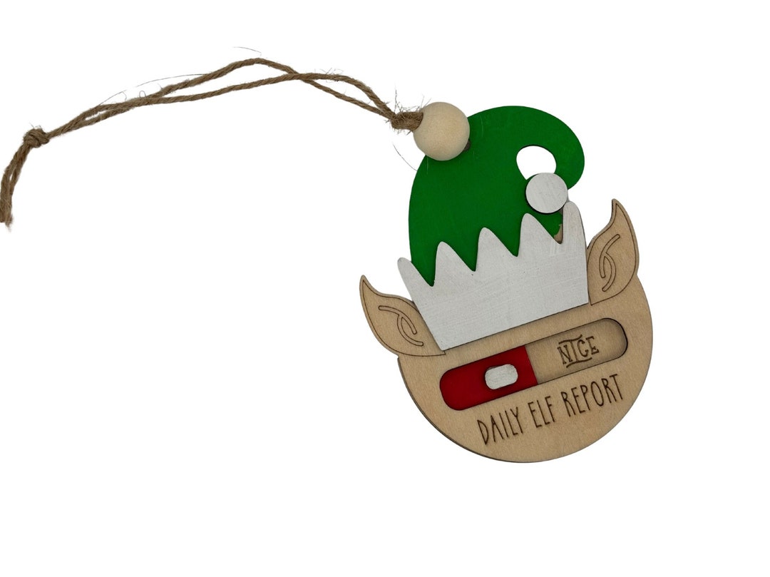 Handcrafted Elf on the Shelf Daily Elf Report Ornament - Festive ...
