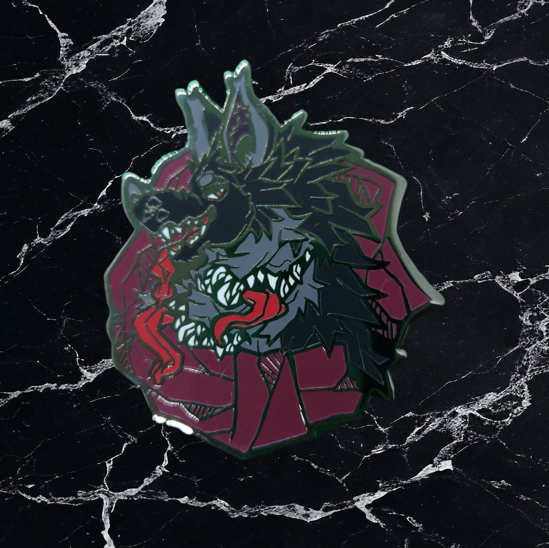 TOOTHY WOLF Pin - Etsy