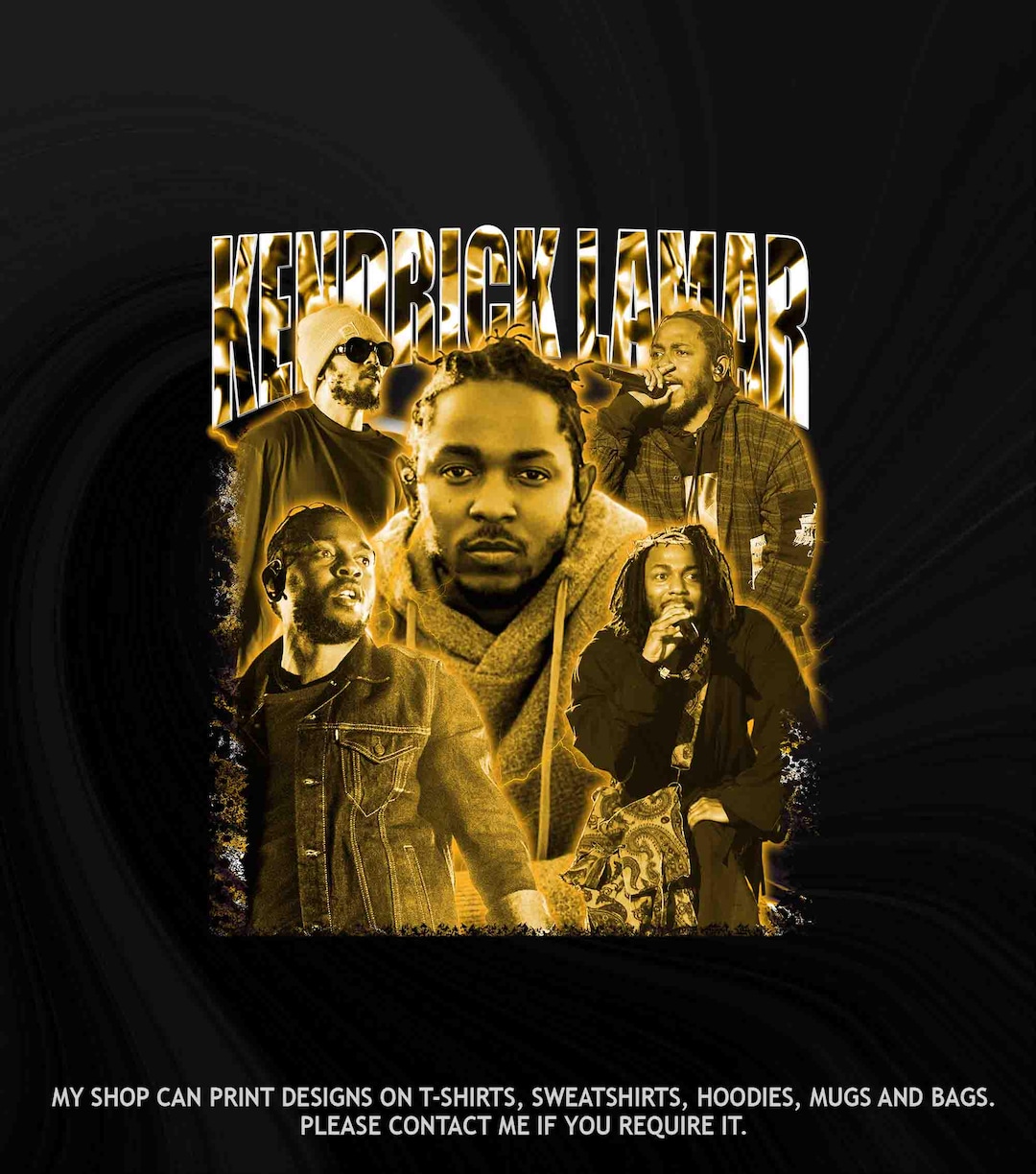 Kendrick Lamar T Shirt Design. PNG Digital Instant Download 300 Dpi ...