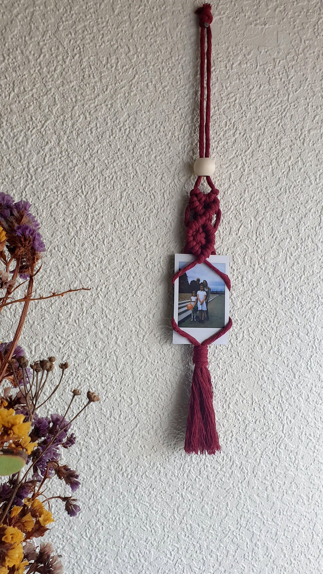 Photo Hanger, Polaroid Hanger, Pic Frame, Photo Display, Macrame Photo ...
