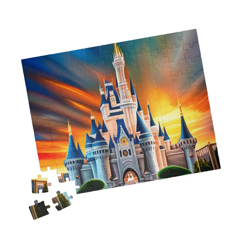 Castle at Sunset - Puzzle (110-piece) - Etsy