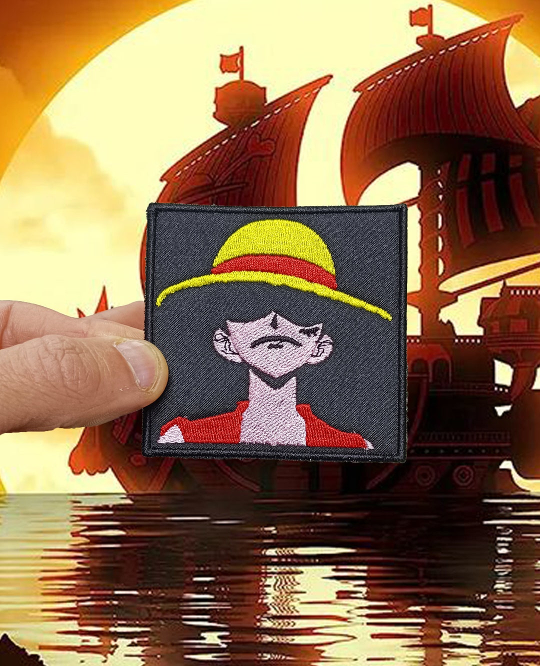 One Piece Manga Embroidered Patches Monkey D.luffy Straw Hat - Etsy