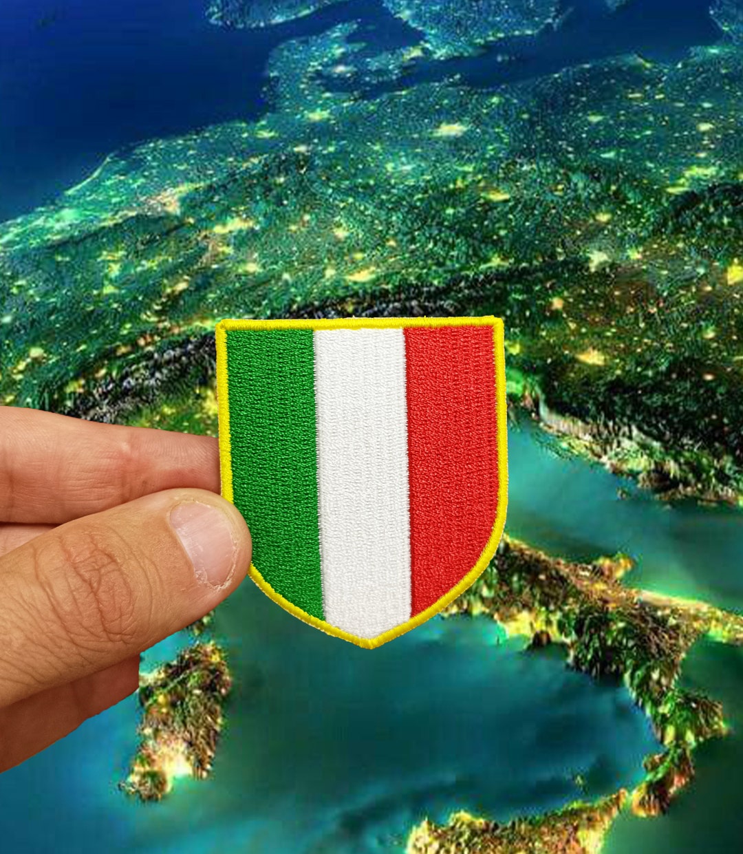 Tricolor Scudetto Patch Embroidered Football Series Patch - Etsy