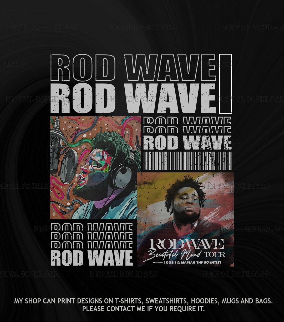 Rod Wave , 4 SVG and PNG of Rod Wave Silhouette, Rap, Hip-hop, Great ...
