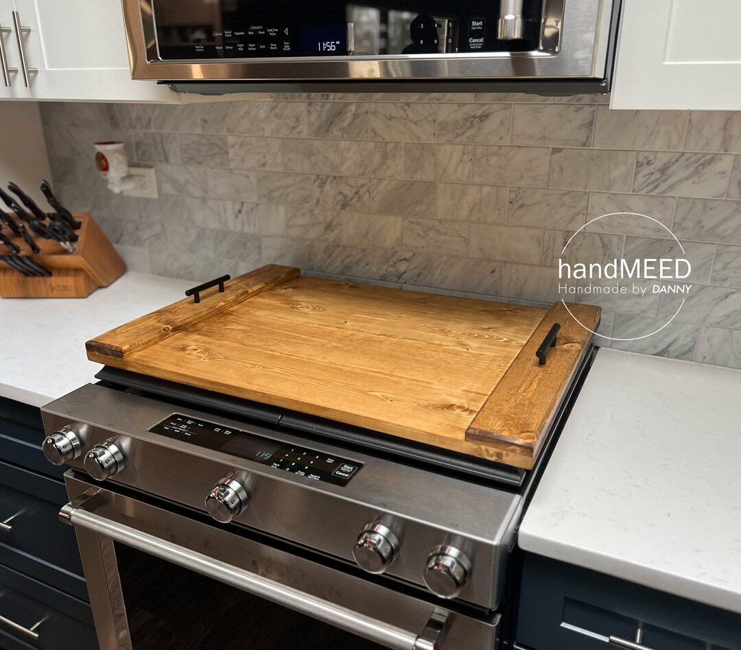 Noodle Board, Stovetop Cover, Range Cover, Stovetop Cutting Board, Wood ...