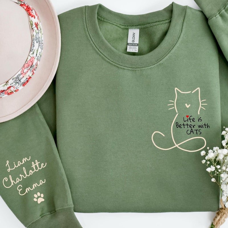 Womens Funny Cat Hoodies - Etsy