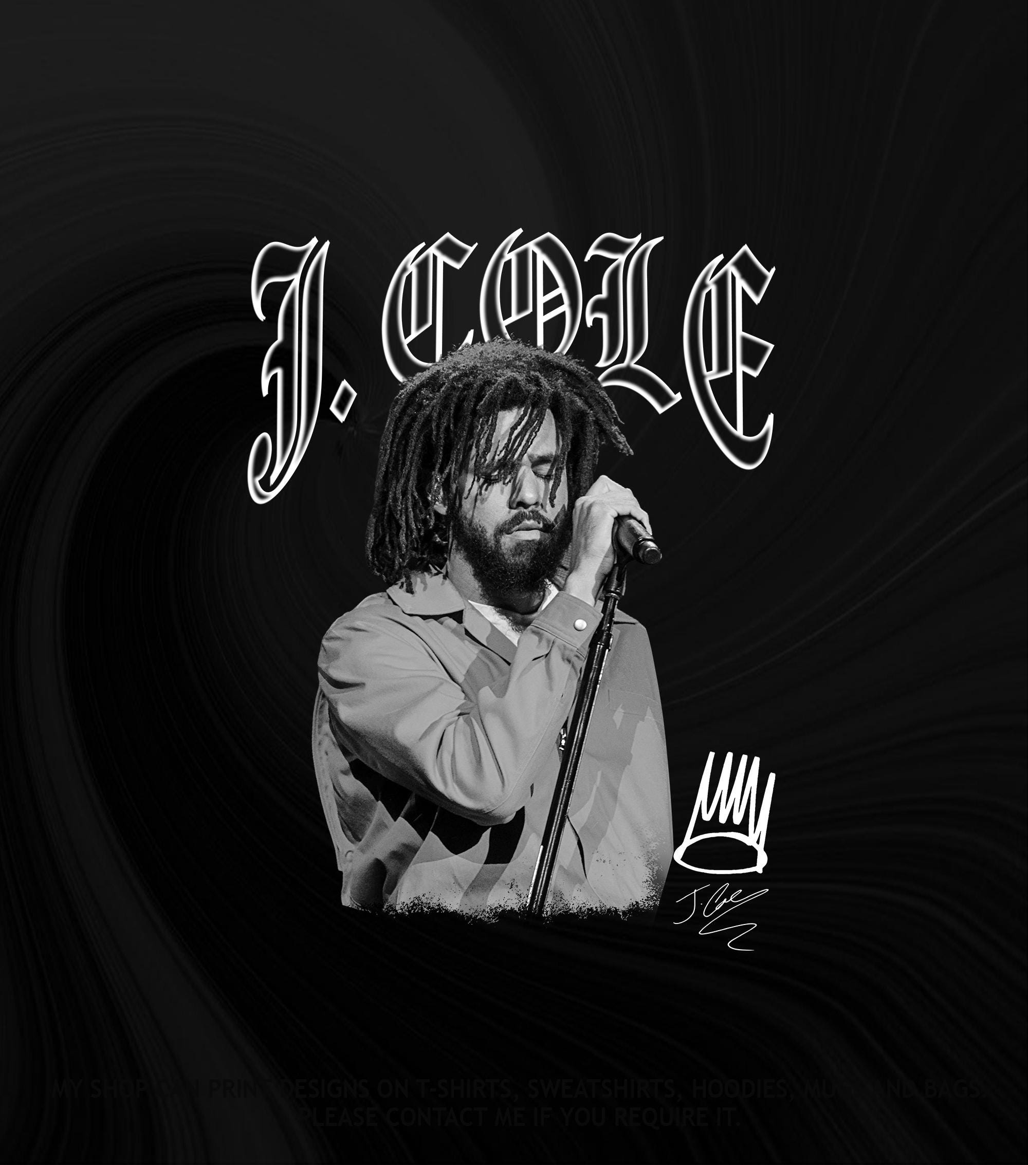 J. COLE Png, J. COLE T-shirt Design. PNG Digital Instant Download 300 ...