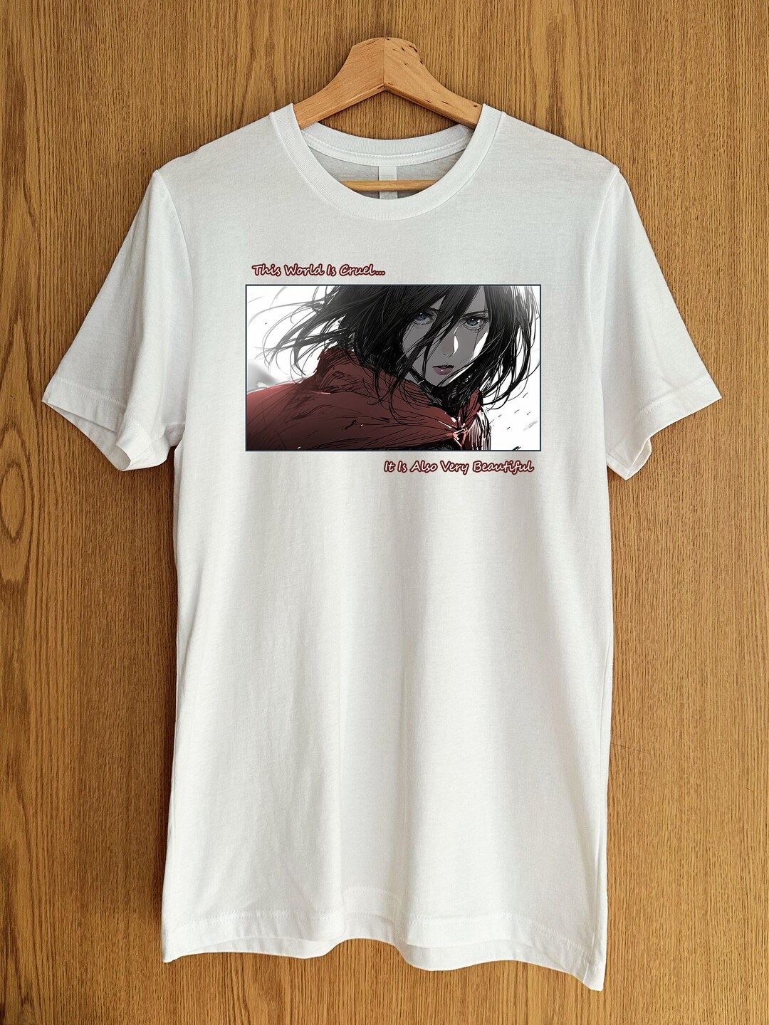 Mikasa Ackerman Shirt, Attack on Titan T-shirt, Anime Clothing ...