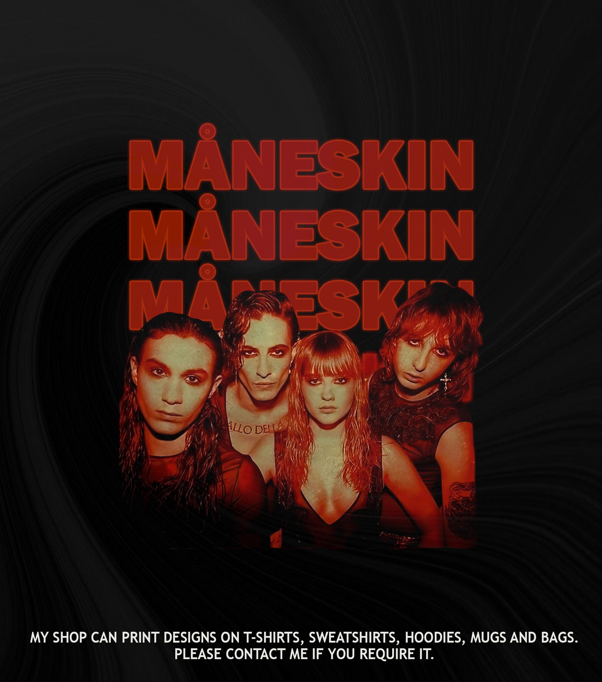 Maneskin PNG, Rock Band PNG, Vintage Maneskin Rush, Maneskin World Tour ...