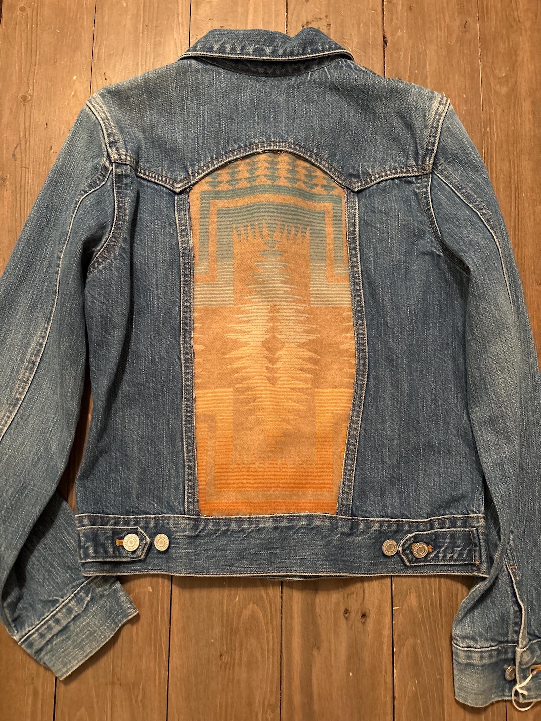Denim Jacket With Pendleton Wool - Etsy