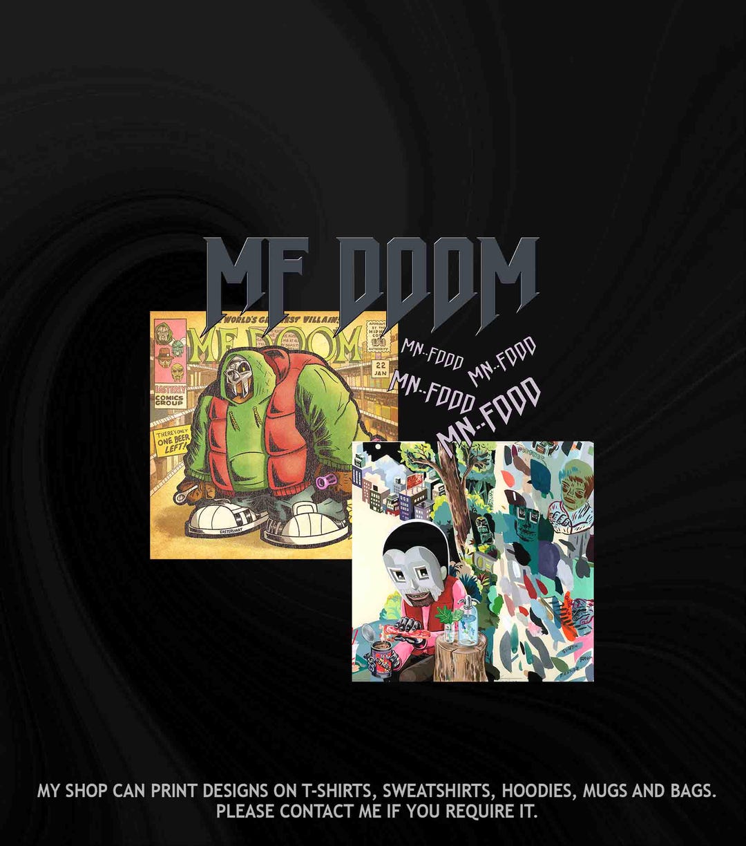 MF Doom Png, MF Doom T Shirt Design PNG Instant Download 300 Dpi ...