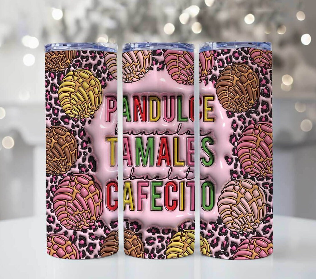 3D Inflated Tumbler Wrap Mexican Christmas Conchas 20oz Wrap - Etsy