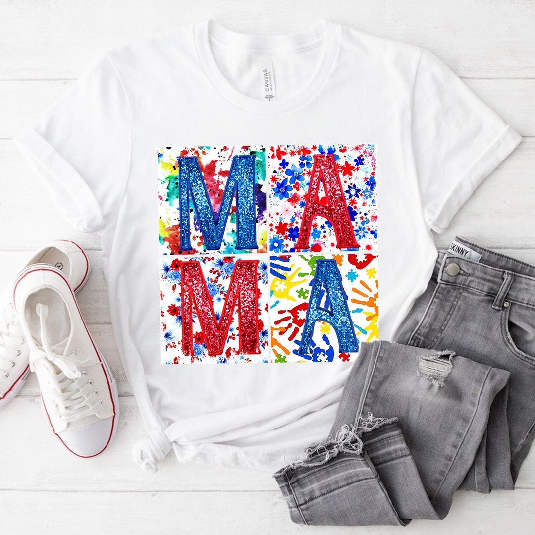 Floral Autism Mama Png Autism Mom Png Retro Autism Mama Png, Autism ...