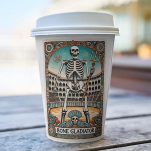 Bone Gladiator Skeleton PNG Artwork, Gothic Roman Colosseum Warrior ...