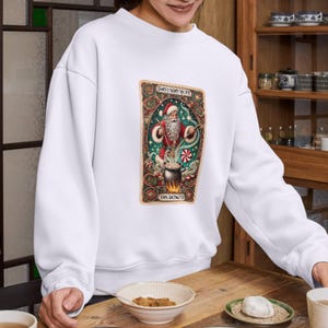 Santa's Secret Recipe Christmas Art, Vintage Santa Cooking Digital PNG ...