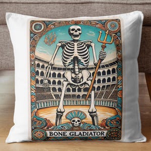 Bone Gladiator Skeleton PNG Artwork, Gothic Roman Colosseum Warrior ...