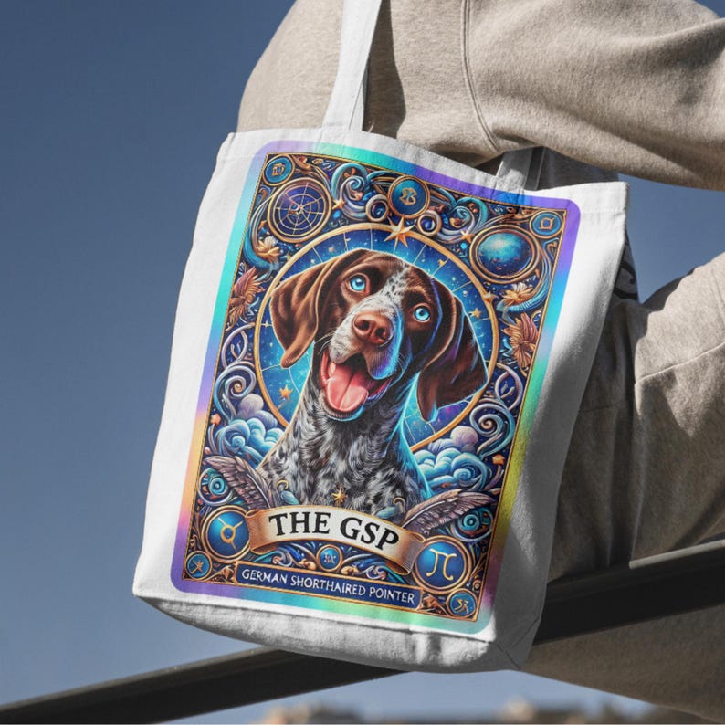 GSP Tarot Card, Celestial German Shorthaired Pointer Art (digital PNG) - Etsy
