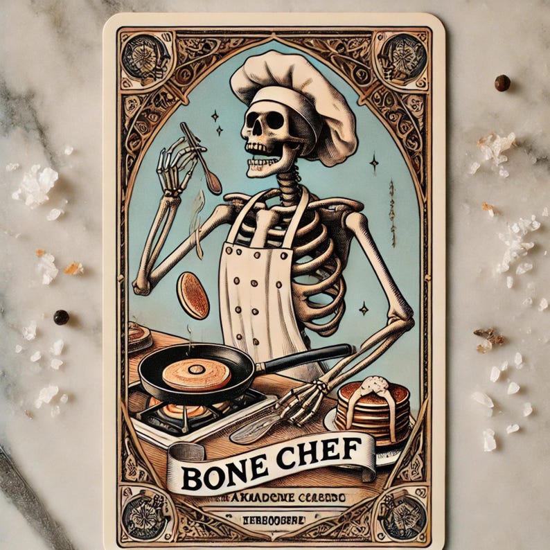 Bone Chef Skeleton PNG Artwork, Gothic Cooking Design With Chef Hat ...