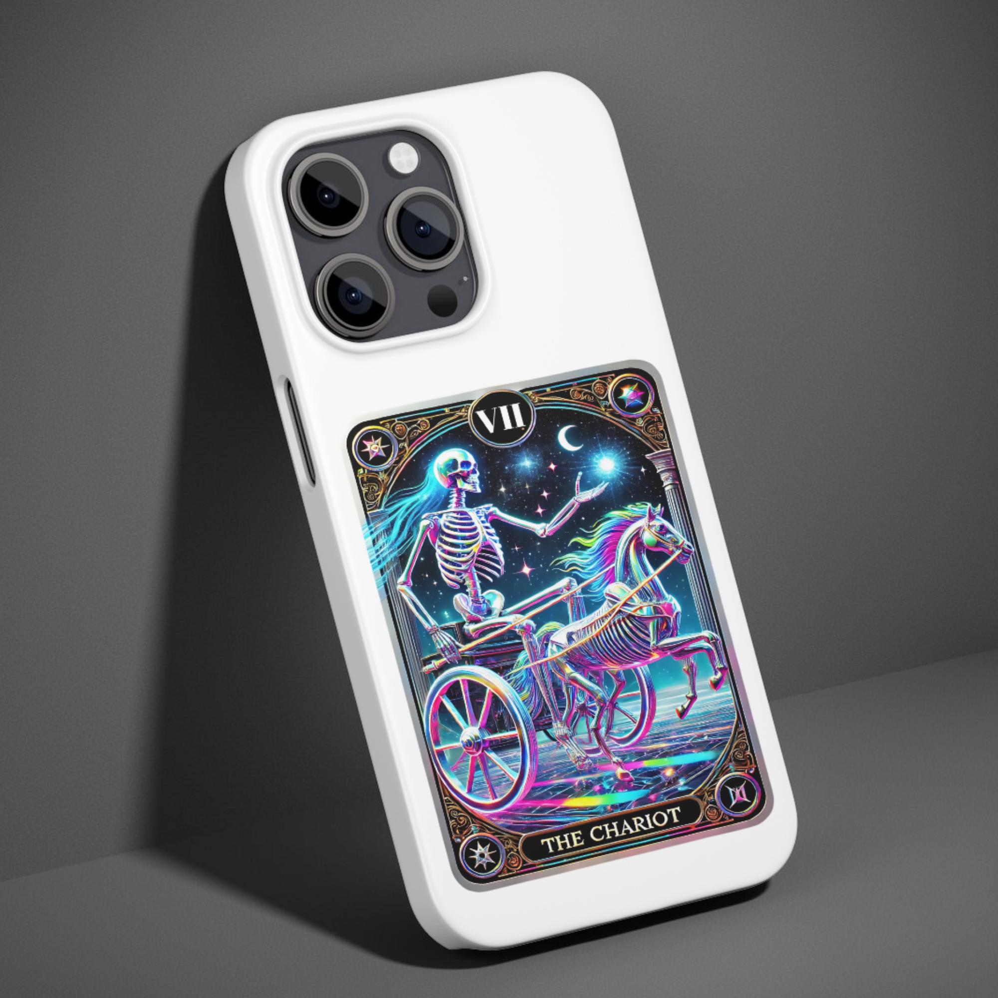 The Chariot Tarot Card PNG, Mystical Celestial Skeleton Art ...
