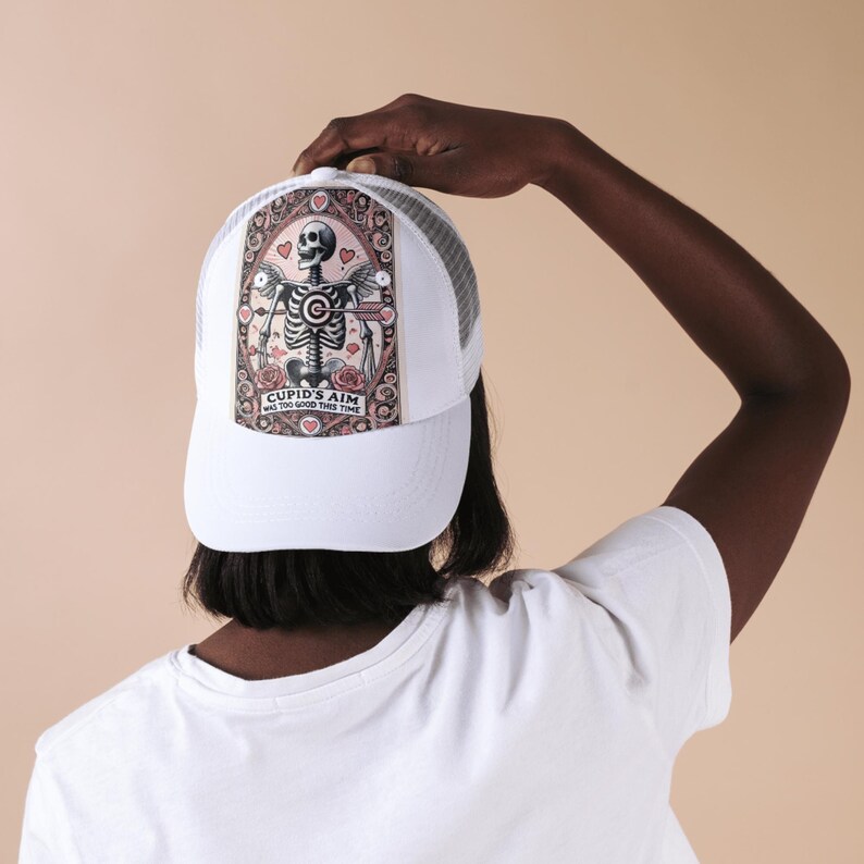 Valentine Skeleton Tarot Card - 'cupid's Aim Was Too Good' - PNG ...