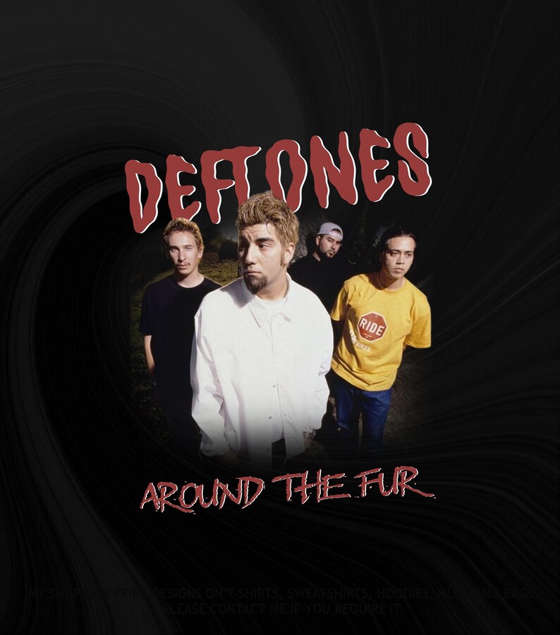 DEFTONES T Shirt Design. PNG Digital 4500x5100 Px. ROCK, Metal, Retro ...