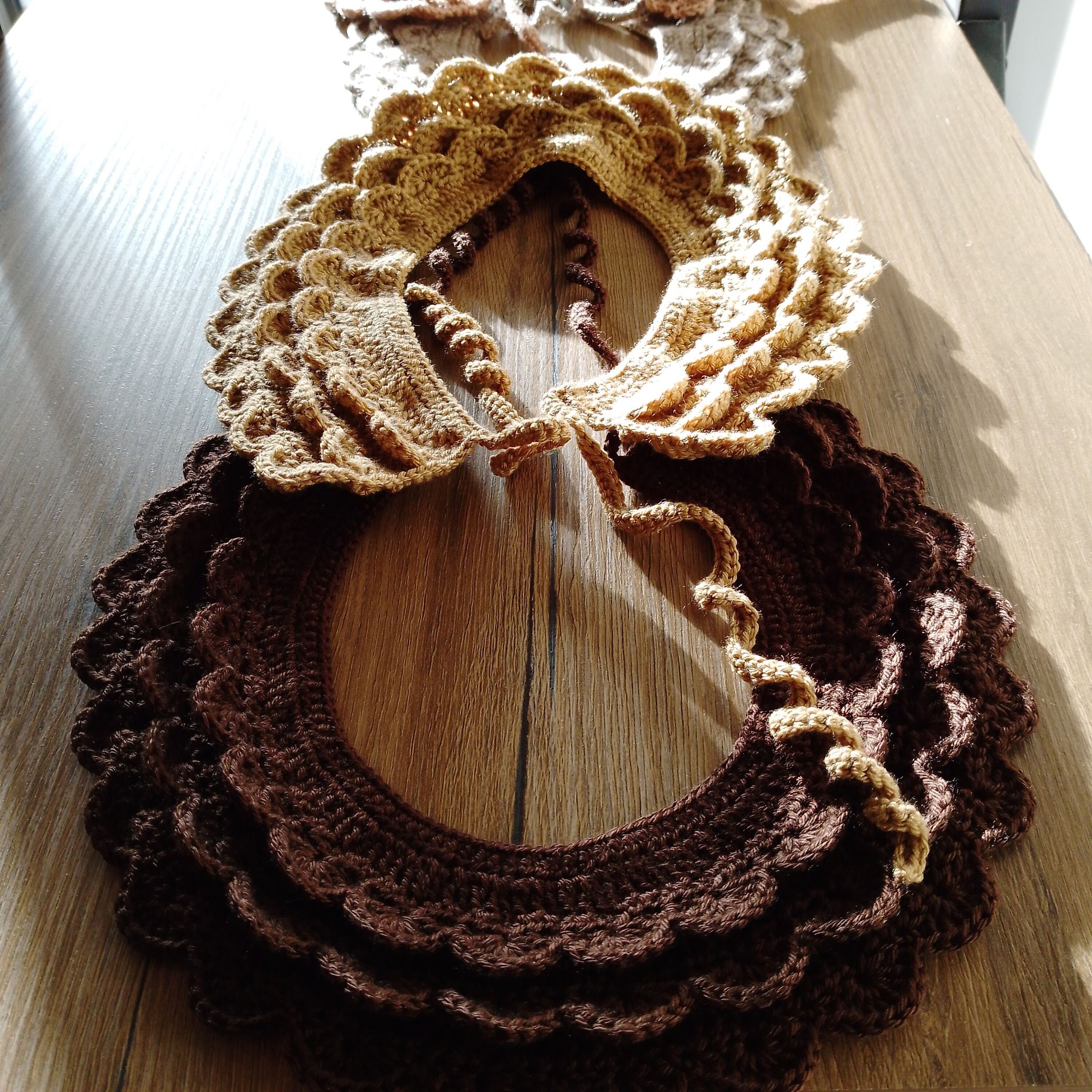 Handcrafted Cotton 6 Month-2 Year-lace Detachable Dress Collar-gift for ...