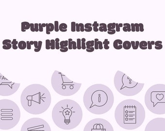 Mauve Purple Instagram Highlight Covers Mauve Purple - Etsy UK