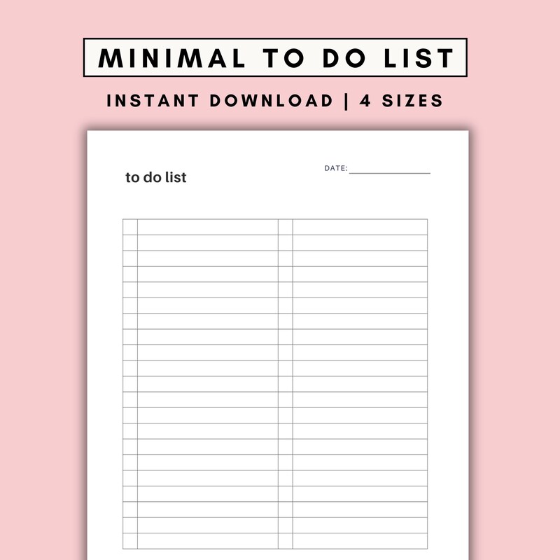 Two Column Notes Template - Etsy