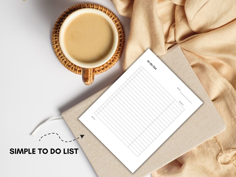 Simple to Do List, Task List With Priority, Productivity Planner ...