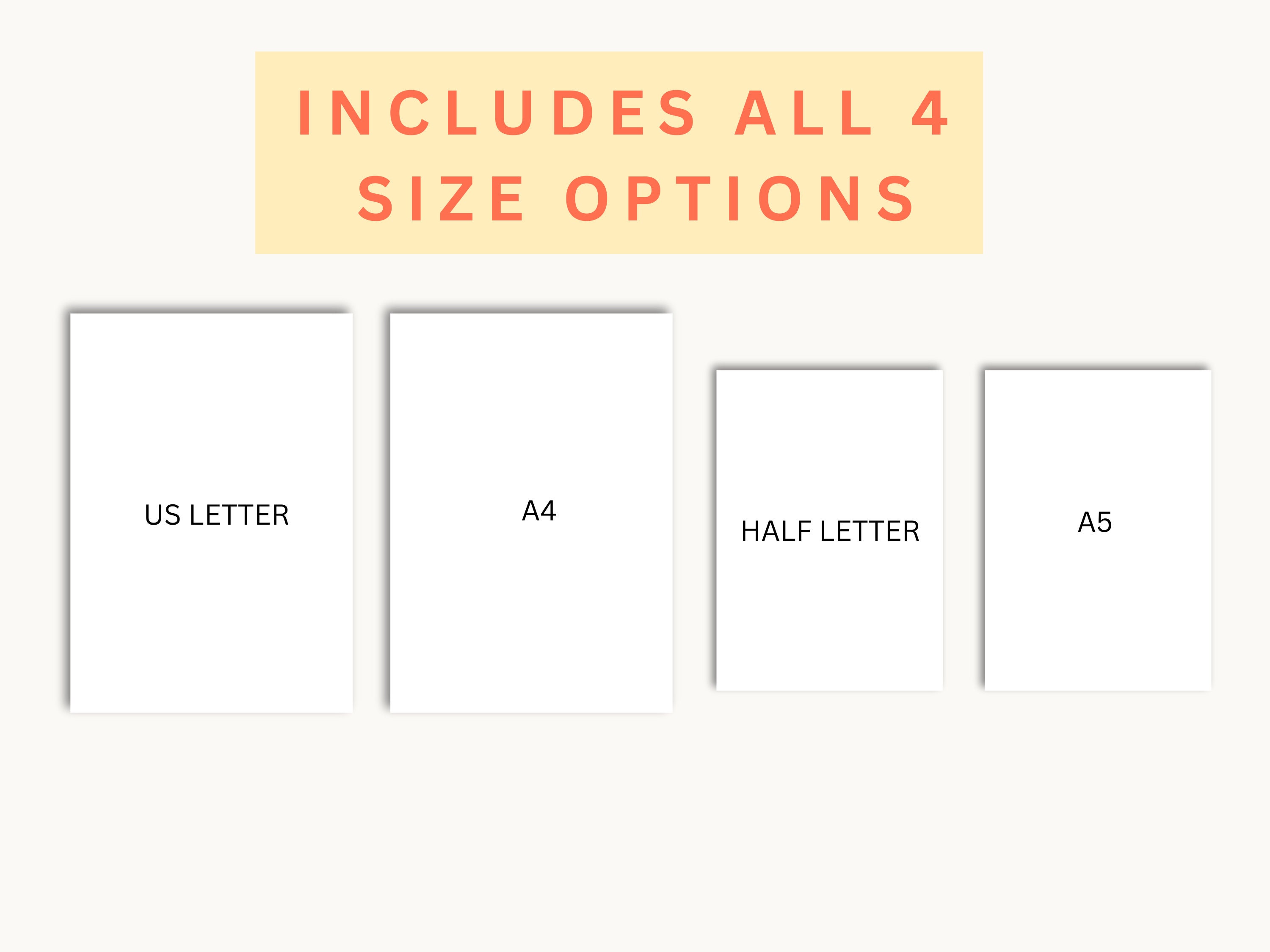 3 Column Notes, Printable Lined Paper, Column Graphic Template, Planner ...