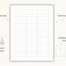 3 Column Notes, Printable Lined Paper, Column Graphic Template, Planner ...