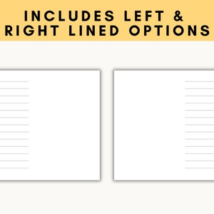 Half Lined Landscape Paper Printable, Half Blank Half Lined Paper ...