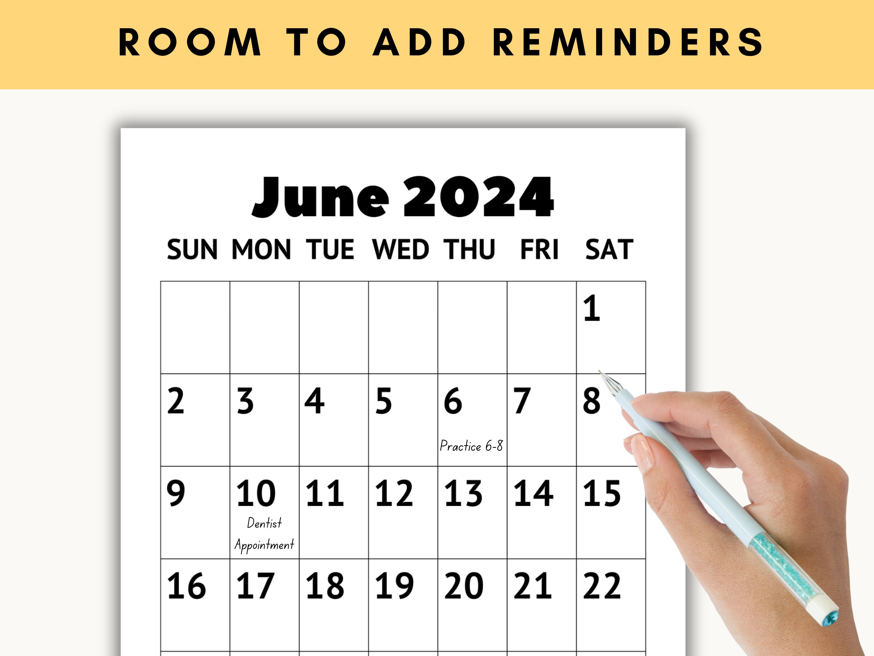 Large Print Calendar, 2024 Monthly Calendar, Calendar for Senior ...