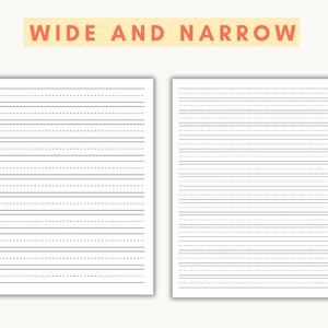 Handwriting Paper Printable, Calligraphy Practice Sheets, Writing ...
