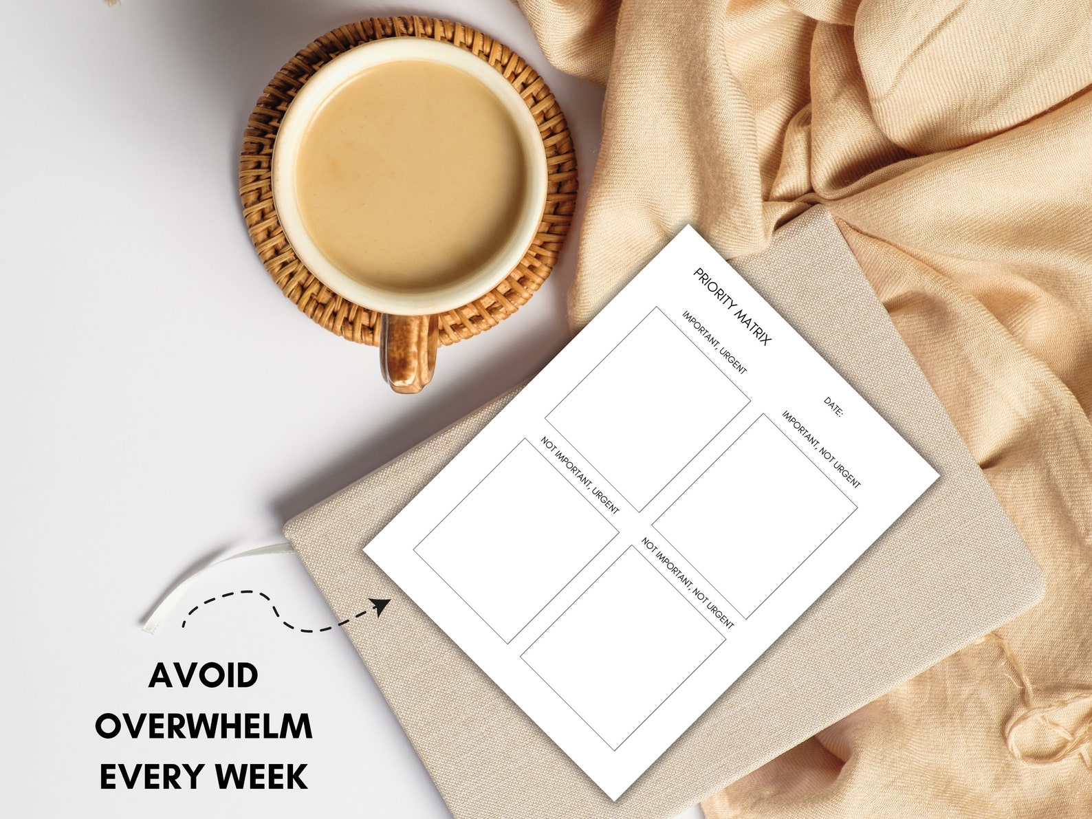 Eisenhower Matrix Template, Printable Priority Matrix, My Priorities ...