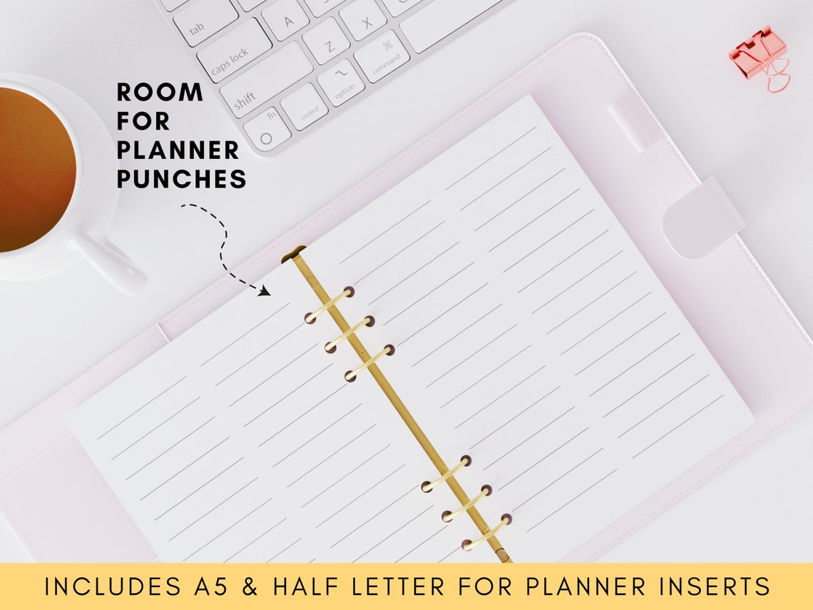 Two Column Lined Paper, Printable Two Column Lined Paper, Journal ...