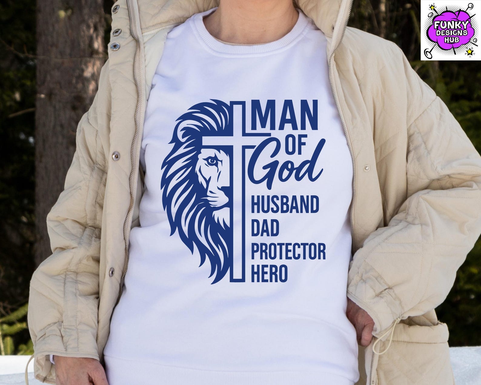 Man of God Svg Png Shirt Design , Christian Dad Shirt Svg , Gift for ...