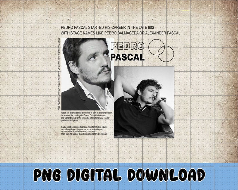 Pedro Pascal PNG, Daddy Pedro Pascal Png File Instant Download, Gift to ...