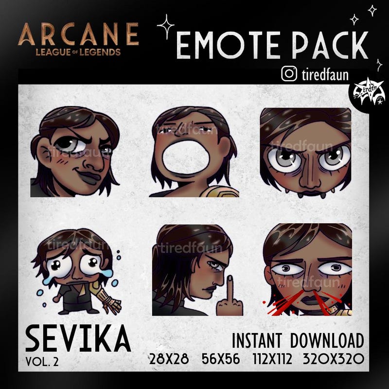 Arcane Discord Stickers - Etsy