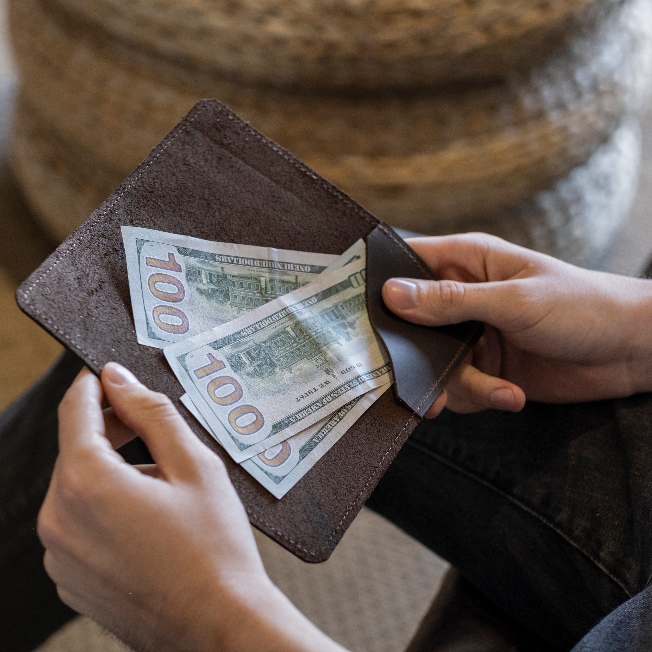 Custom Leather Receipt Holder, Leather Check Holder, Check Presenter ...