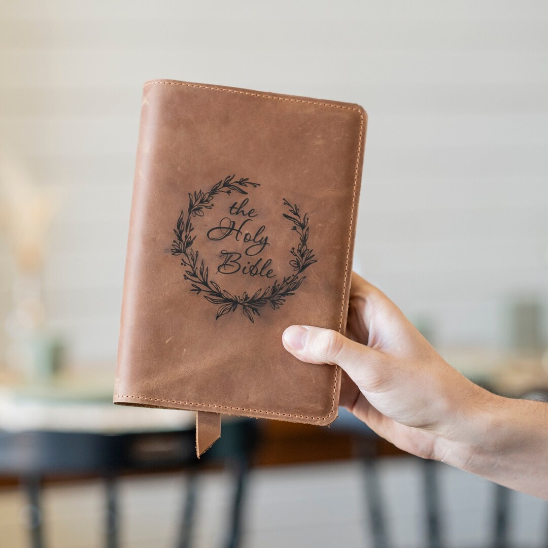 Handmade Leather Bible Cover Customized Bible Case - Etsy